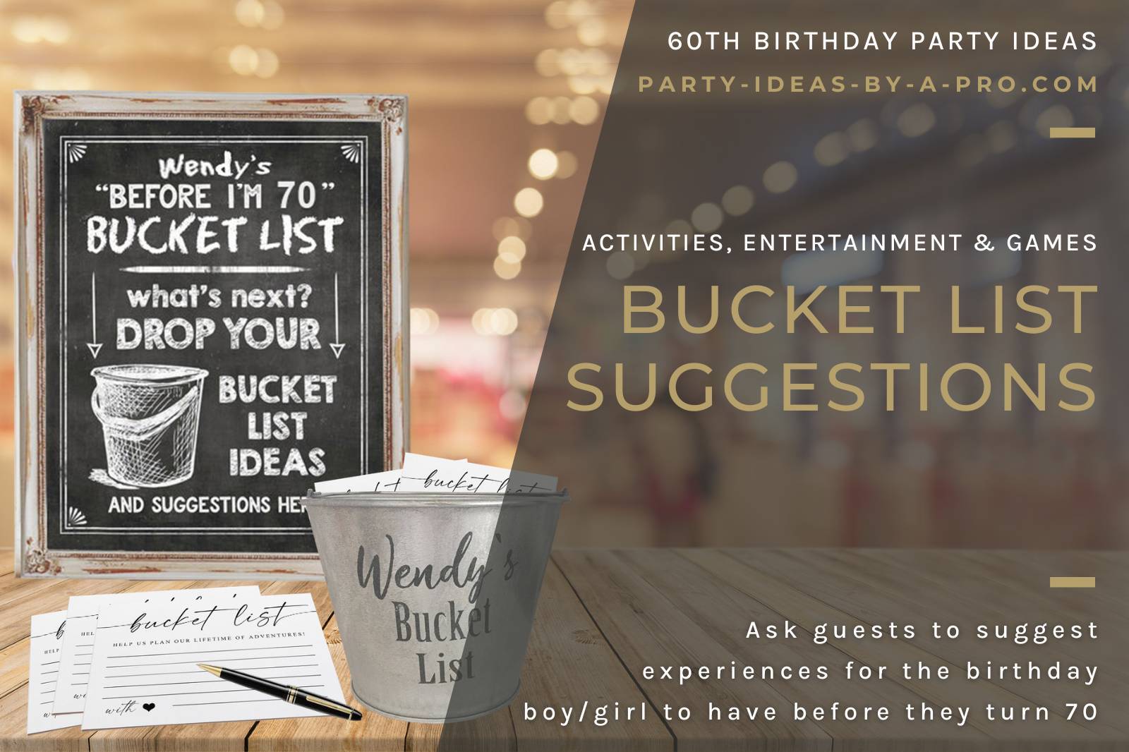 By a Pro: Special 60th Birthday Ideas by a Professional