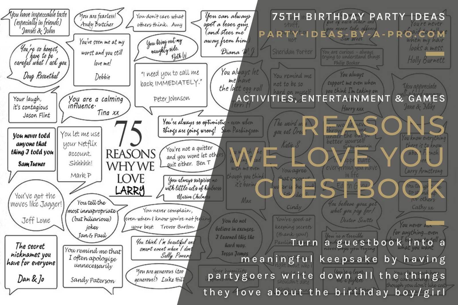 By a Pro: Special 75th Birthday Ideas by a Professional