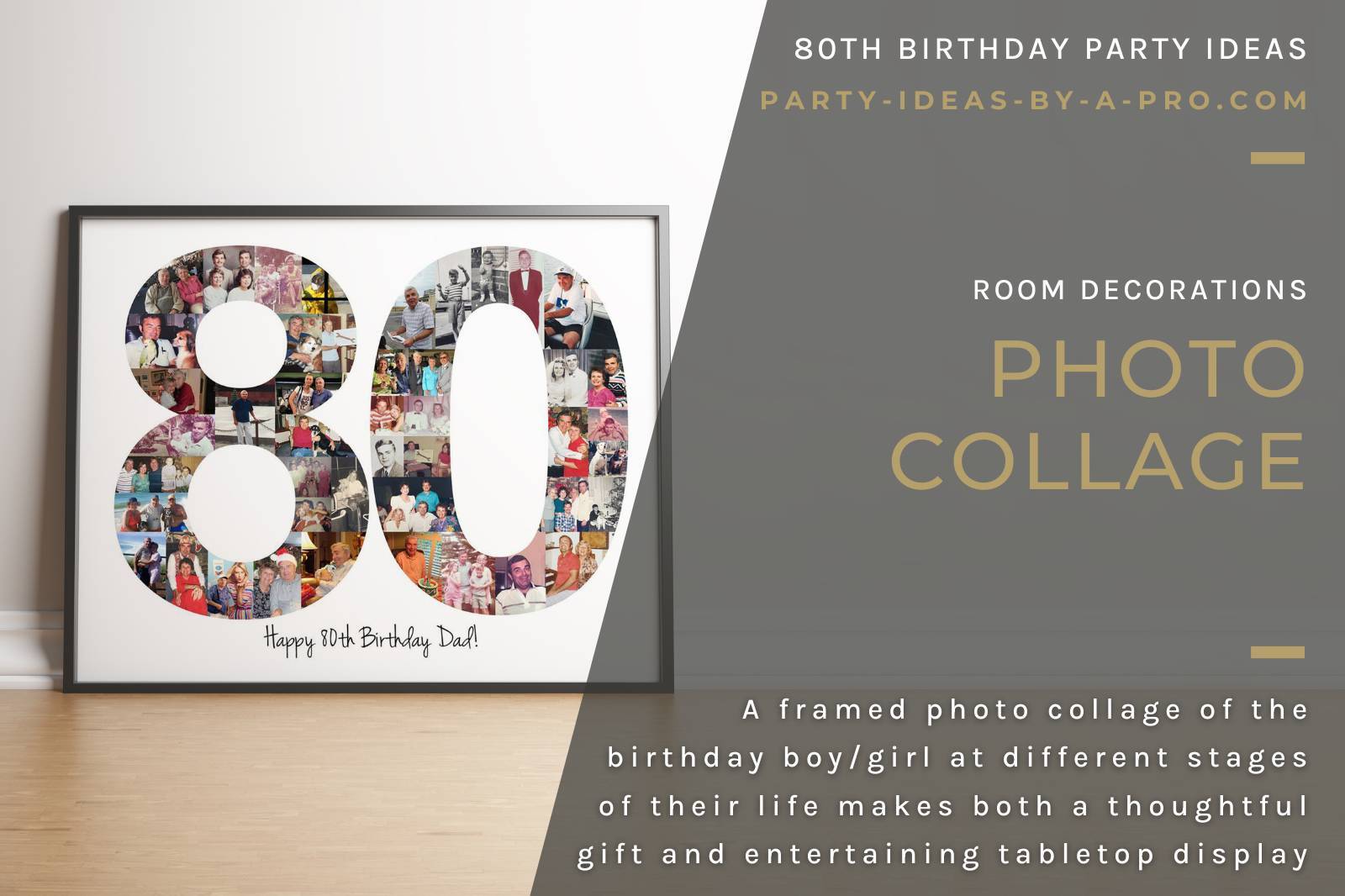 By a Pro: Special 80th Birthday Ideas by a Professional