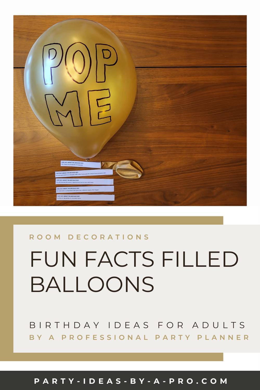 Fun Facts Filled Balloons | Party Ideas by a Pro