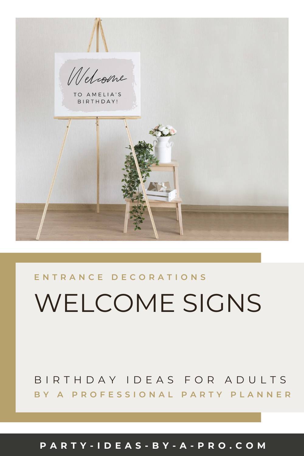 Custom Party Welcome Signs - Party Decoration Ideas by a Pro