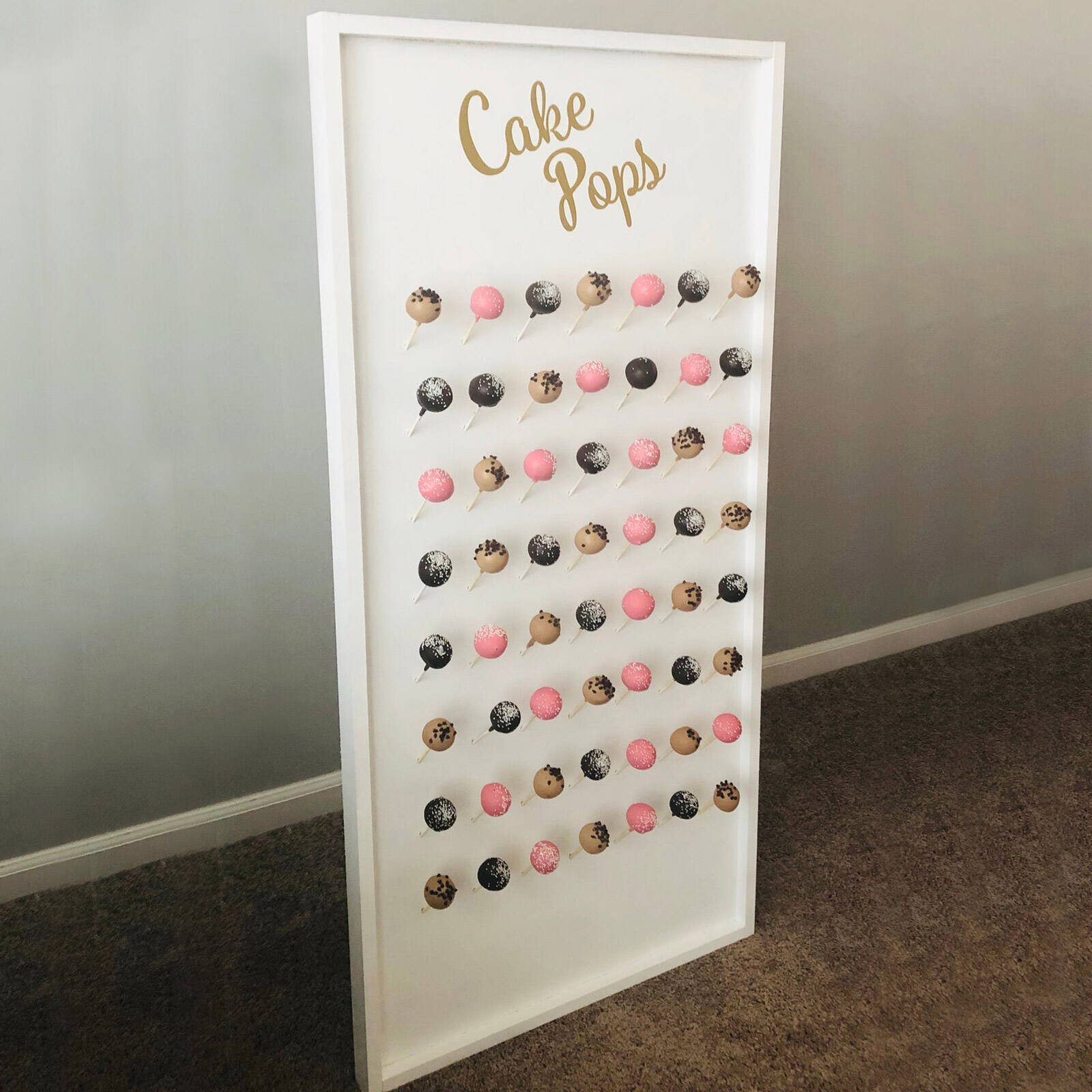 By a Pro: Cake Pop Walls | Dessert Table Display Stands