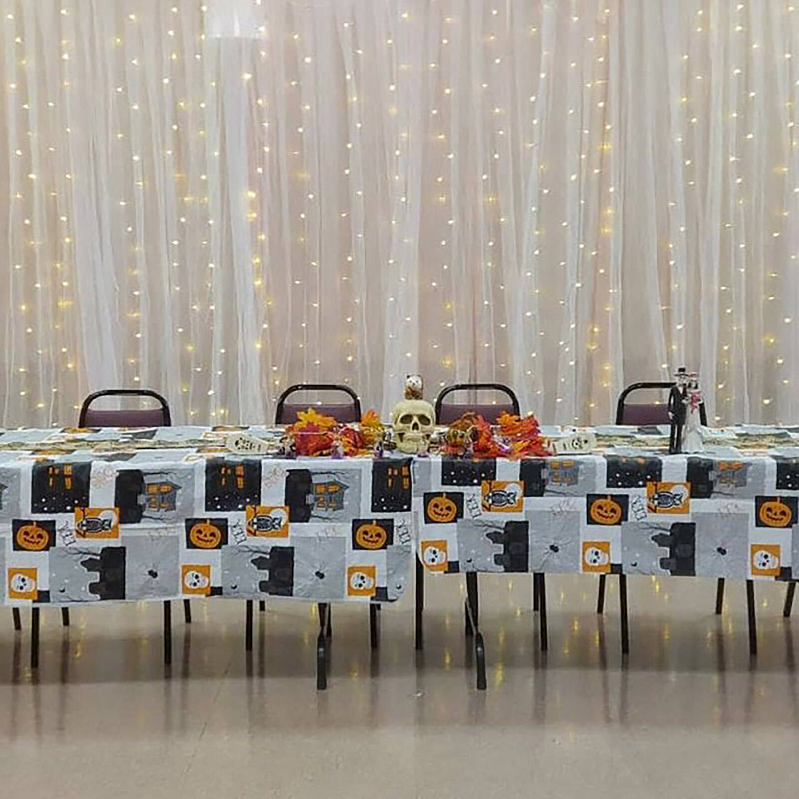 Chiffon String Lights Backdrop | Party Ideas by a Pro