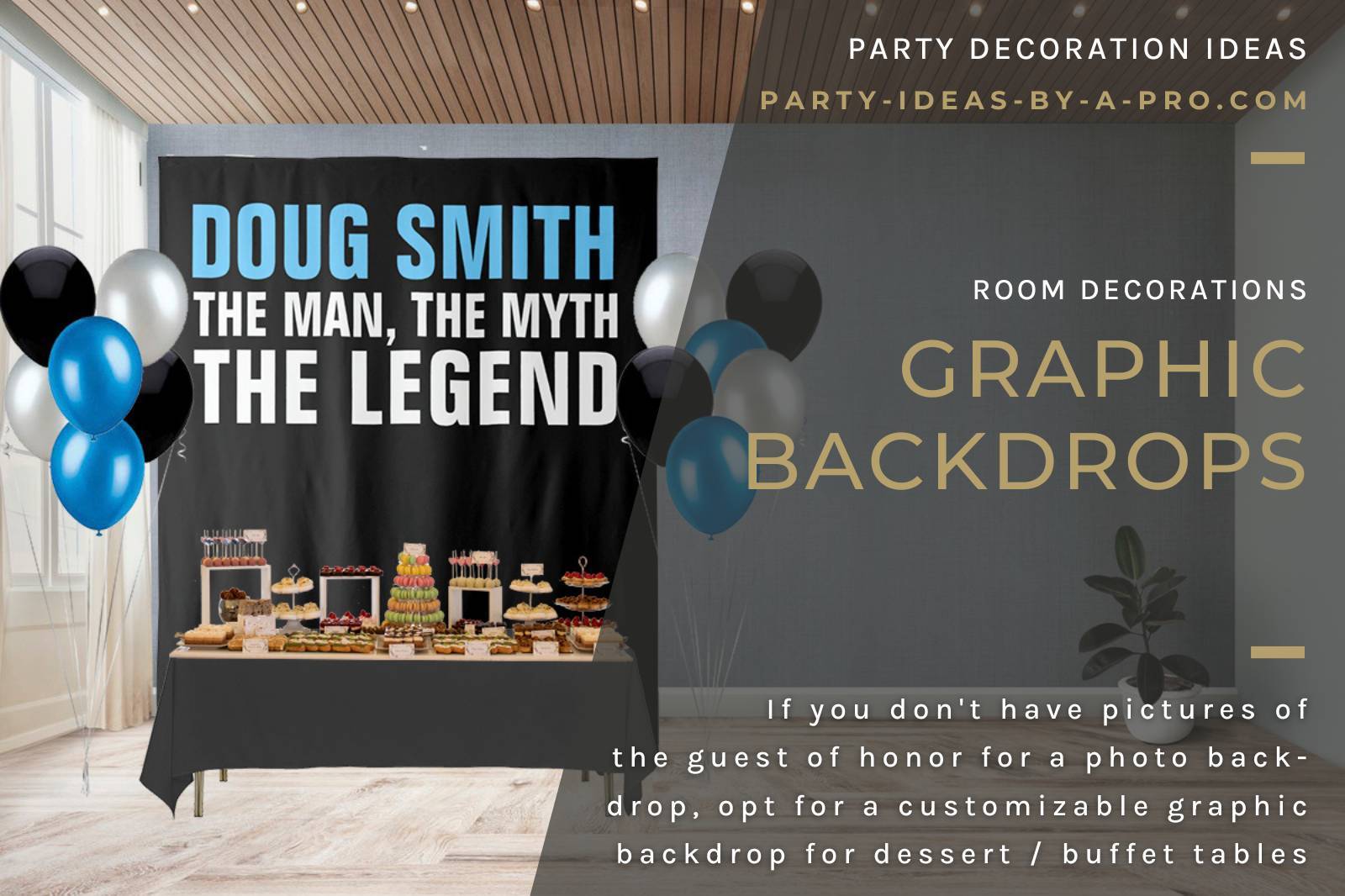 Custom Party Backdrops | Party Decoration Ideas by a Pro