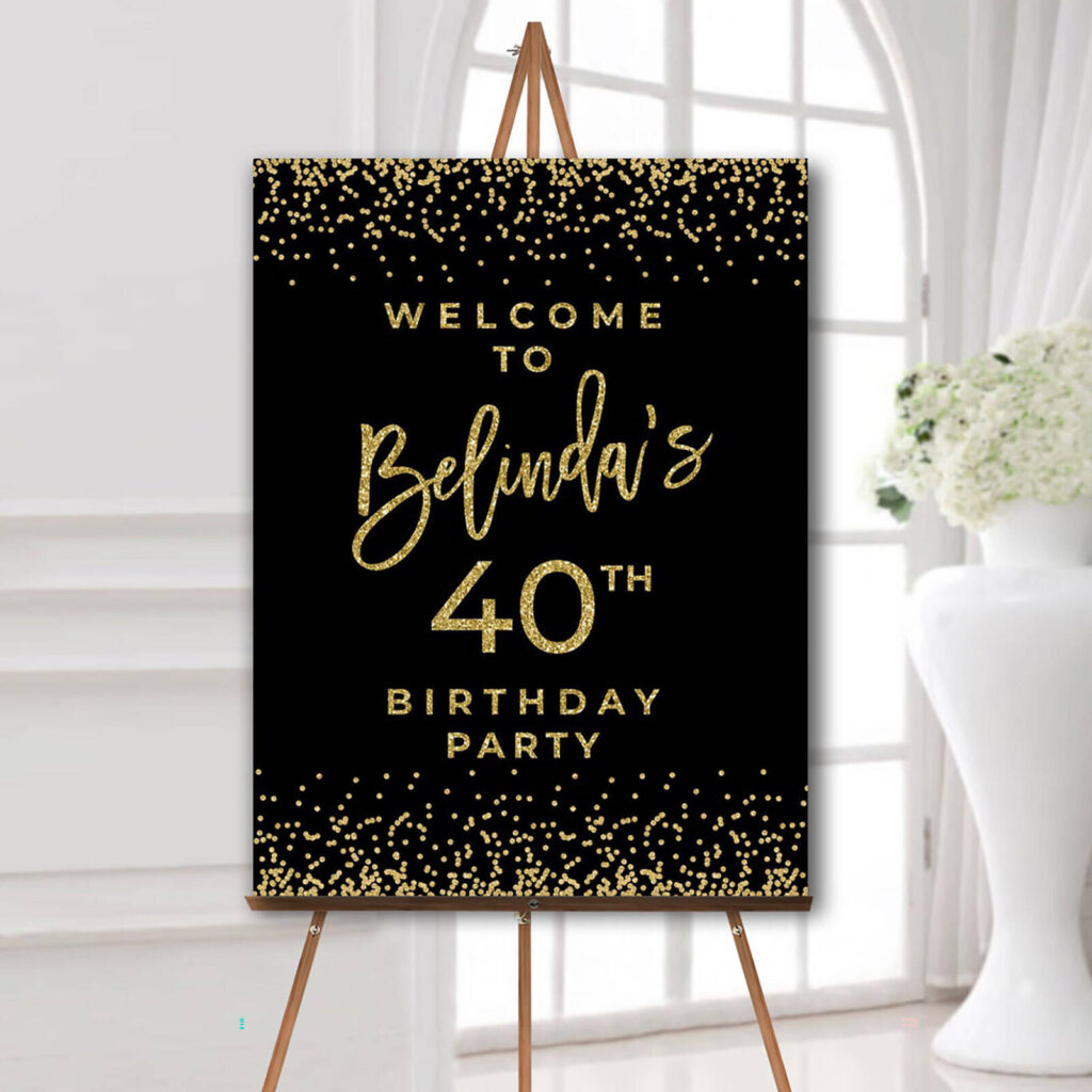 Custom Party Welcome Signs - Party Decoration Ideas by a Pro