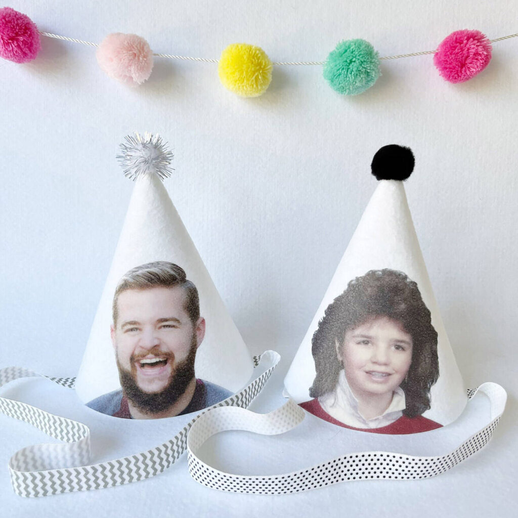 Custom Photo Party Hats - Party Ideas by a Pro