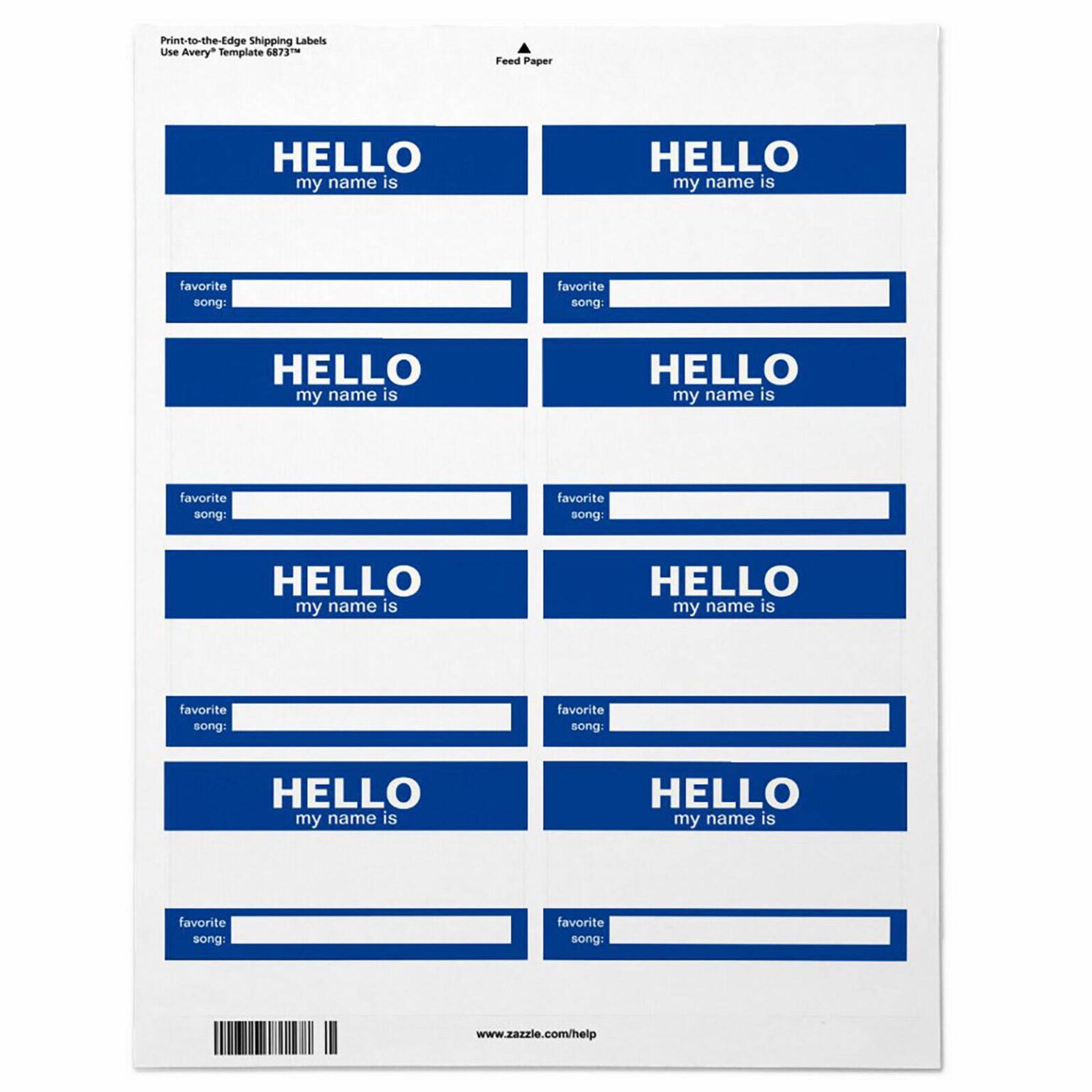 Custom Hello My Name Is badge stickers | Party Ideas by a Pro
