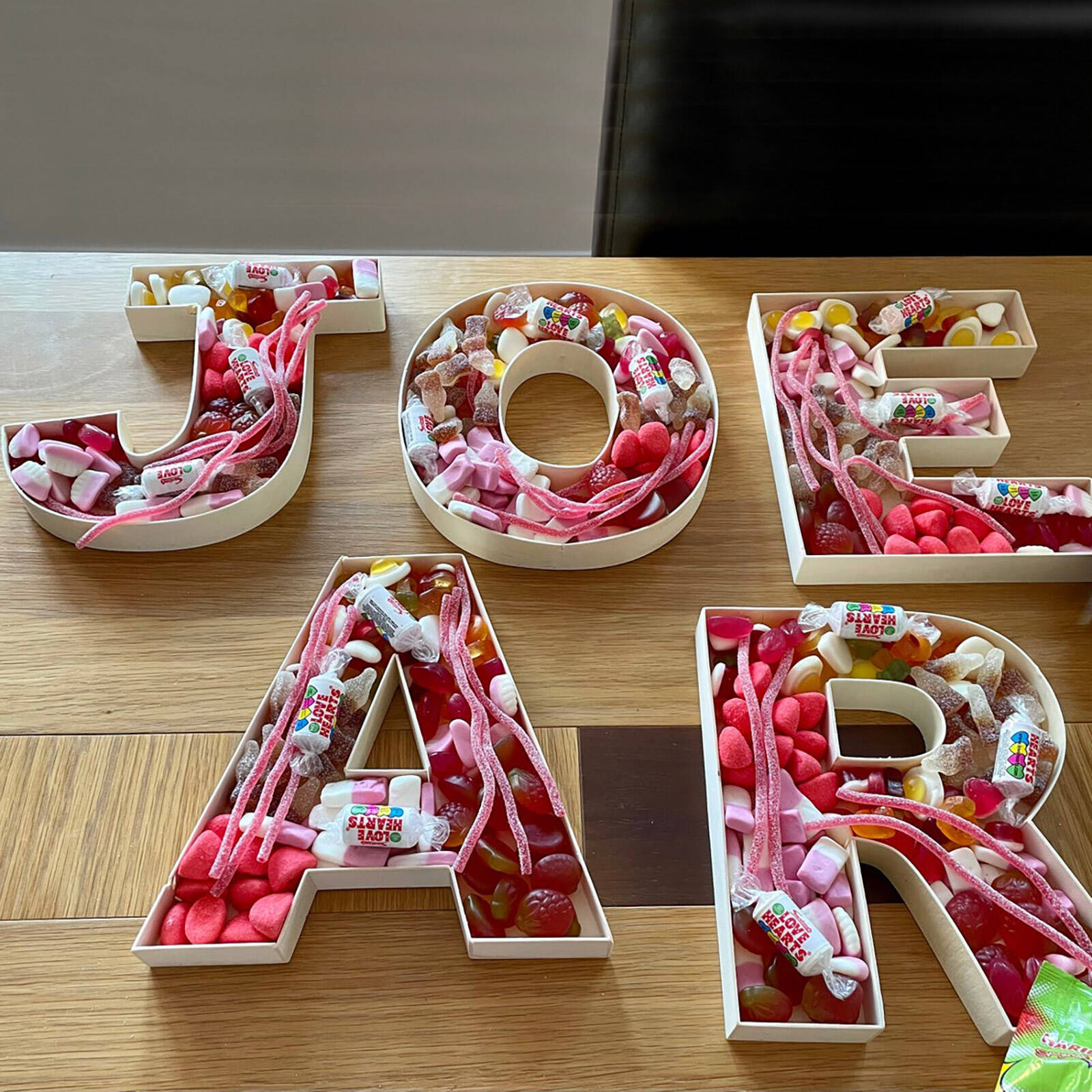 By a Pro: Fillable Letter Boxes | Dessert Table Displays