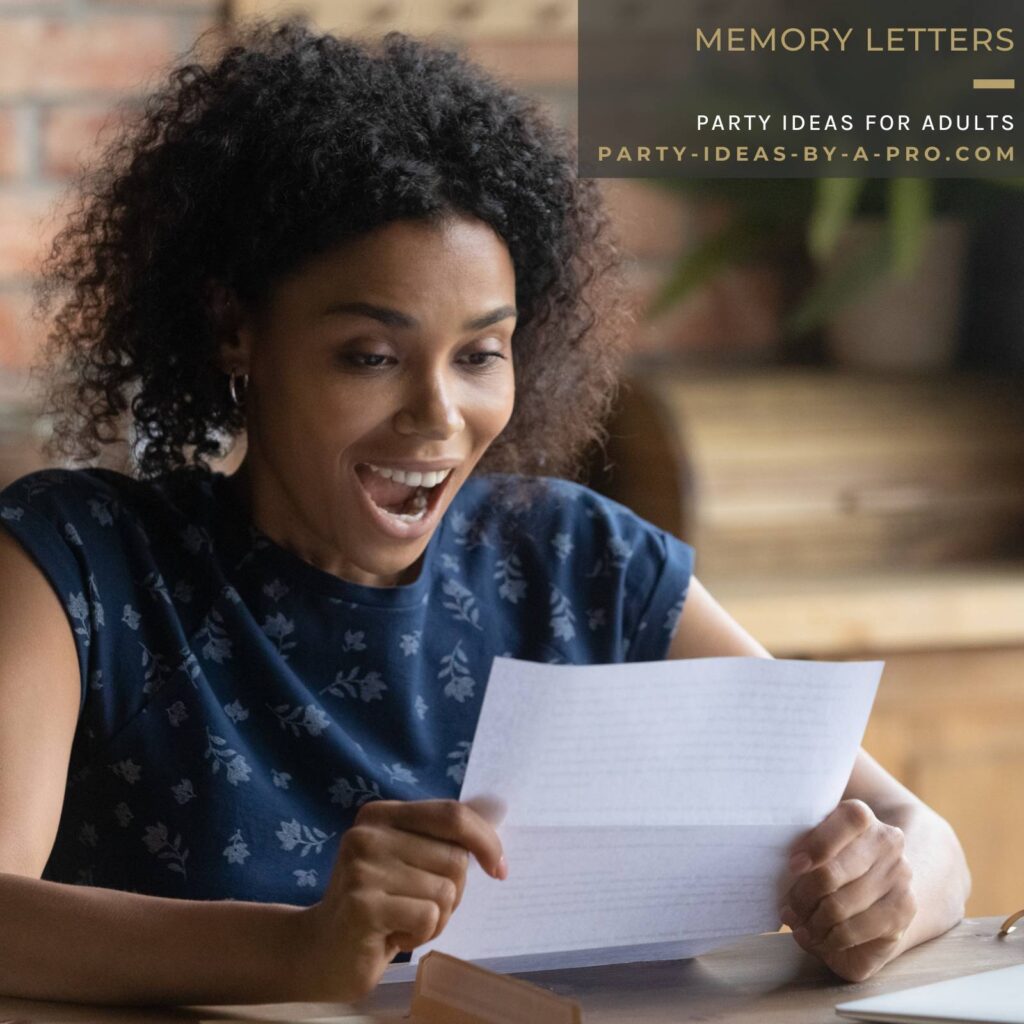 Share a Memory Letters - How to Make a Birthday Special