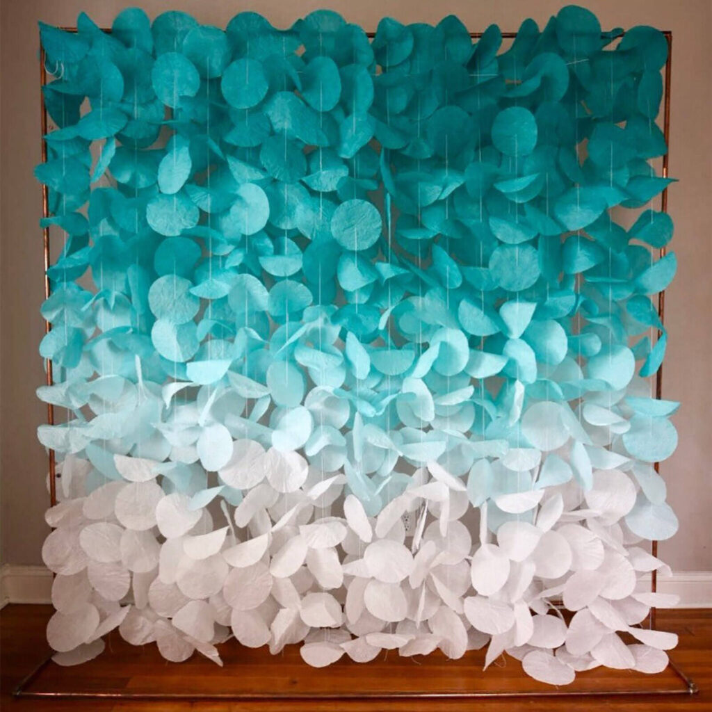Paper Circle Garland Backdrops | Party Ideas by a Pro