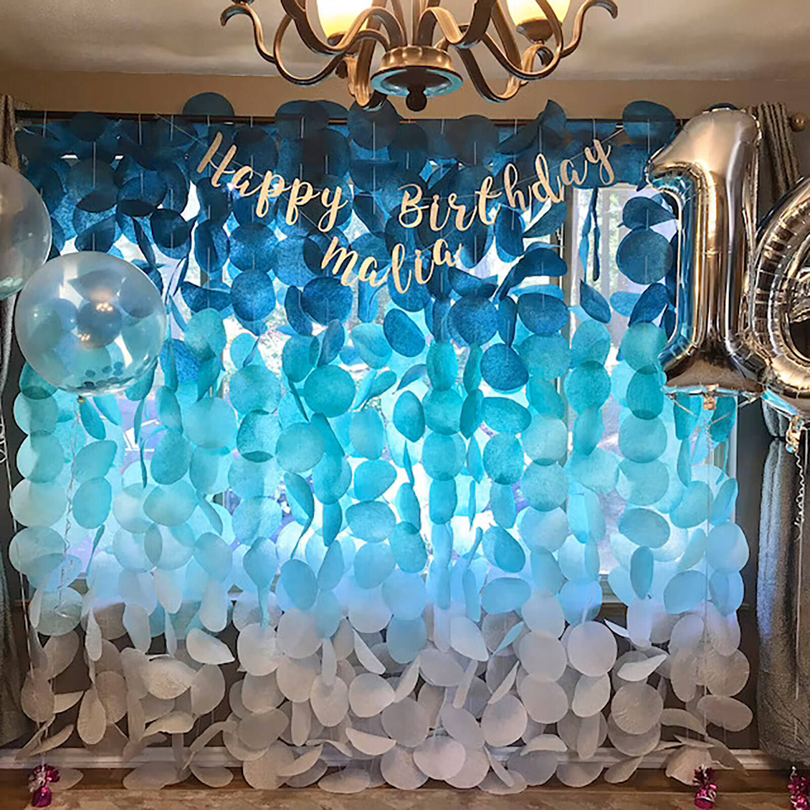 Paper Circle Garland Backdrops | Party Ideas by a Pro