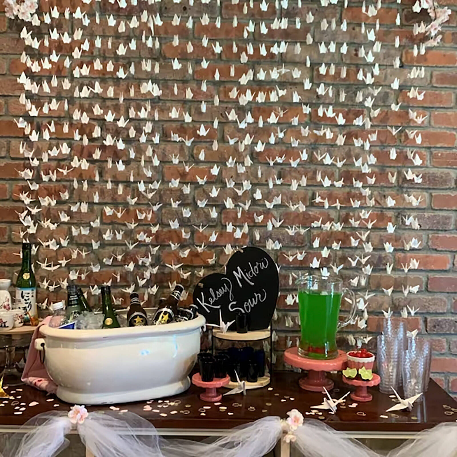 Origami Paper Crane Party Backdrop | Party Ideas by a Pro