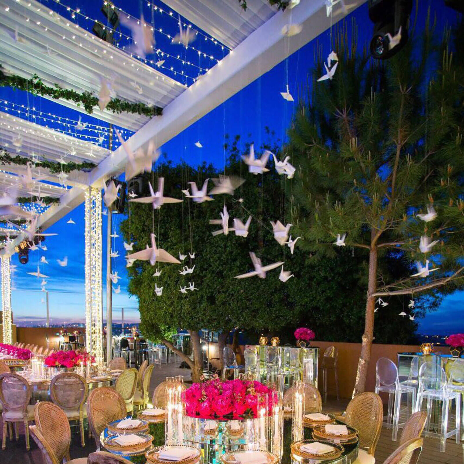 Origami Paper Crane Party Backdrop | Party Ideas by a Pro