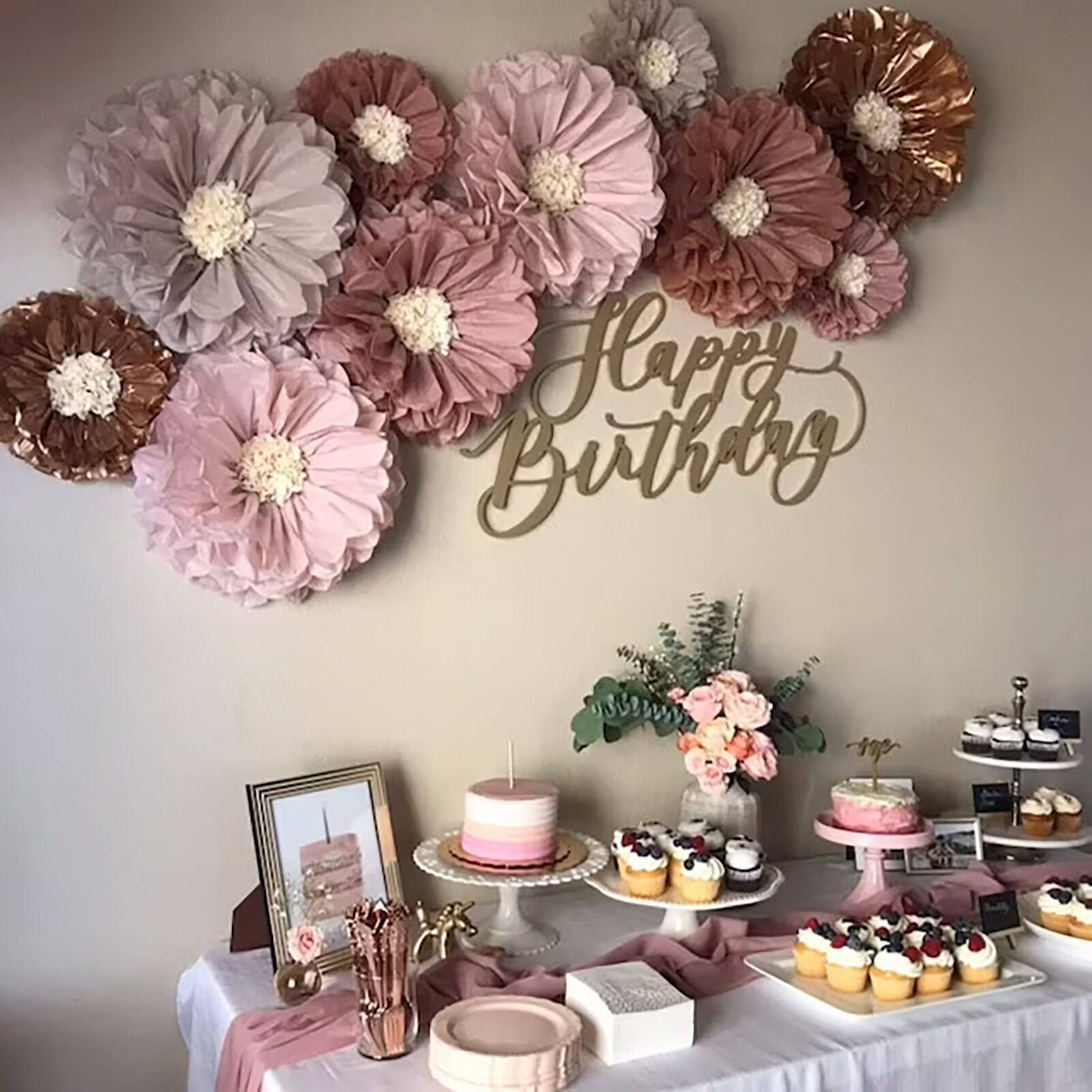 Paper Flower Party Decorations | By a Pro Party Planner