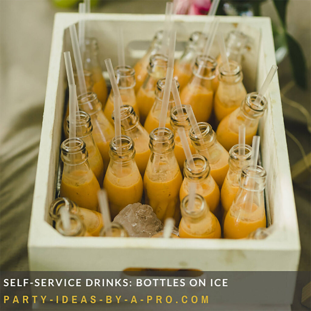 Self Service Party Drinks Bar - Party Ideas by a Pro