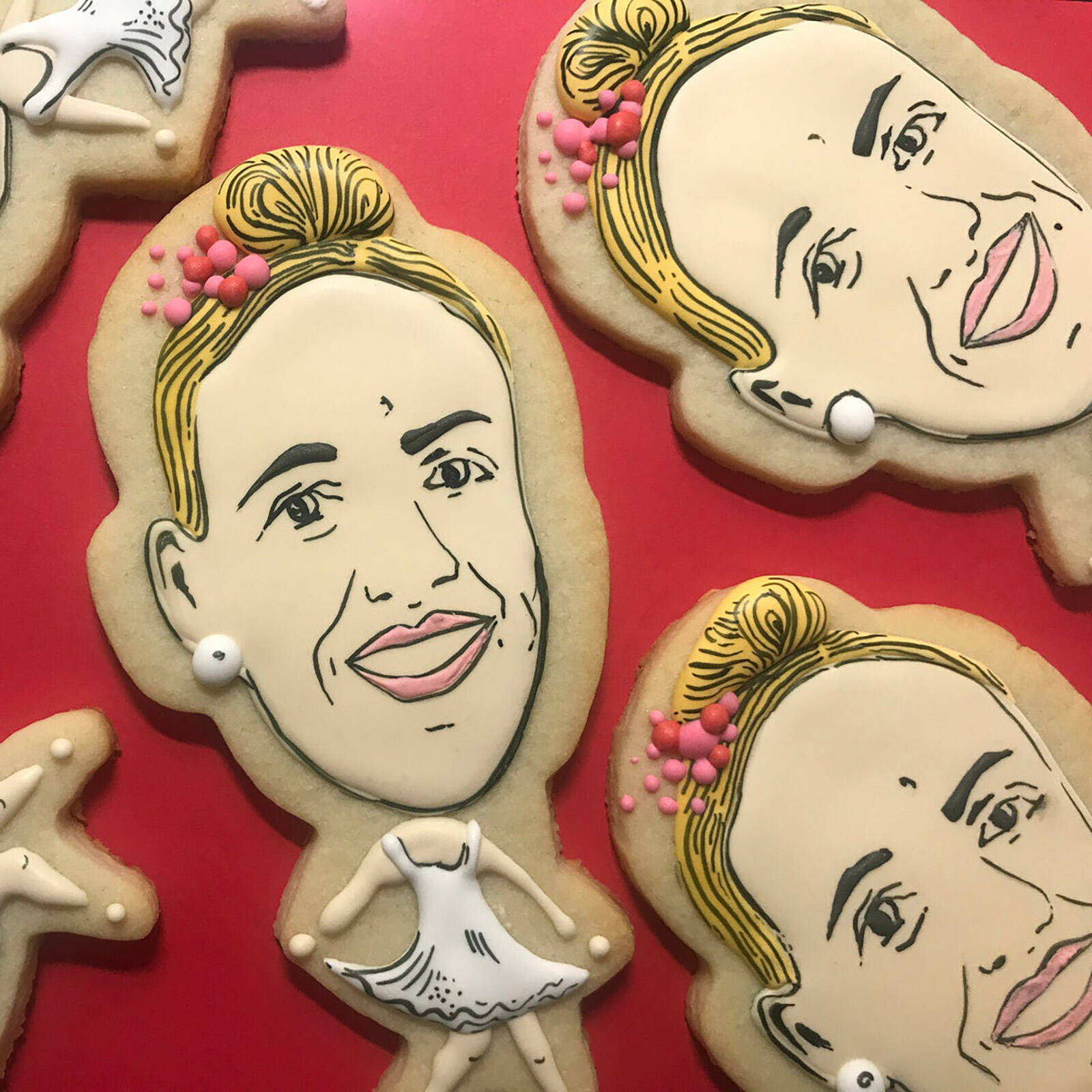 By a Pro: Decorated Custom Caricature Cookies | Dessert Table Food