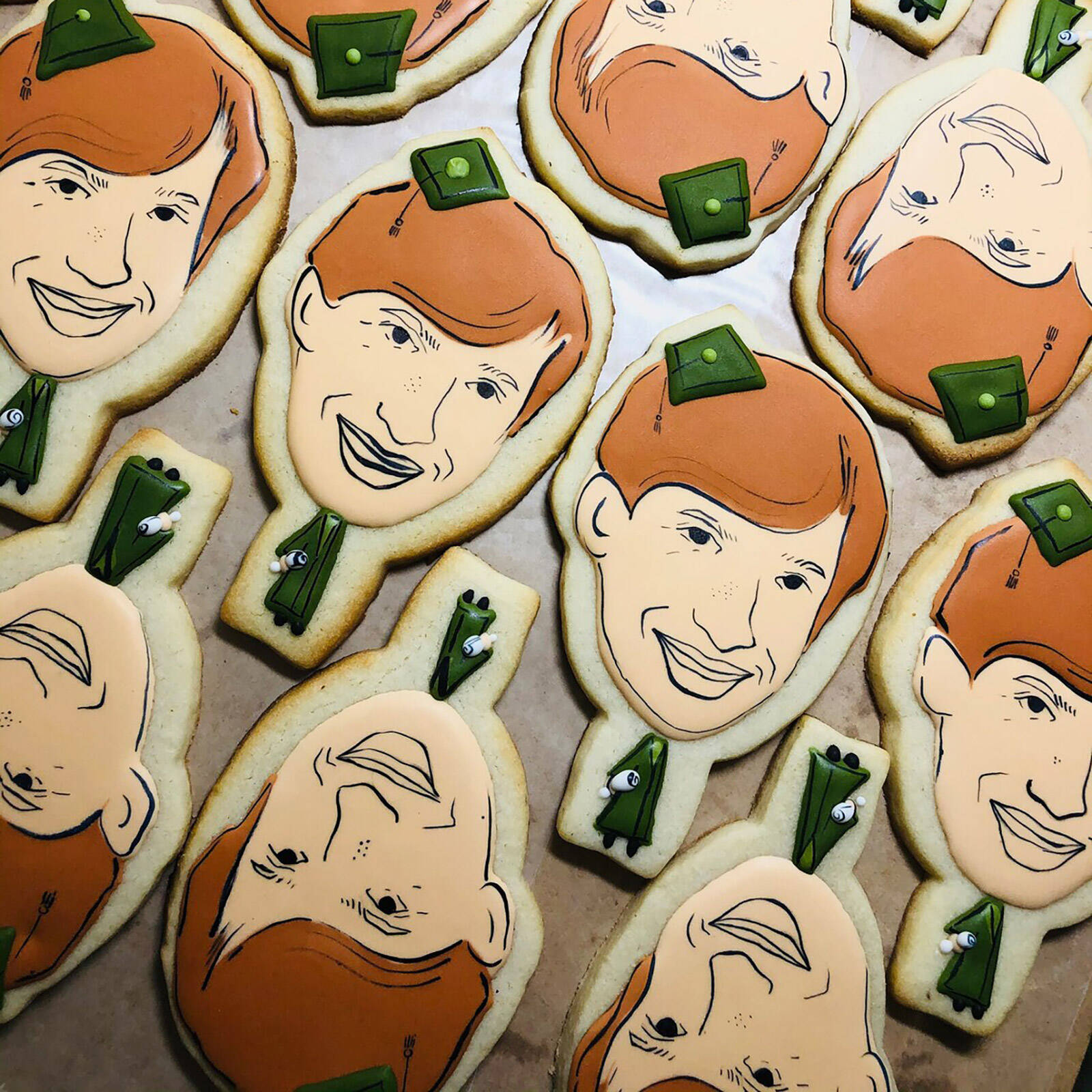 By a Pro: Decorated Custom Caricature Cookies | Dessert Table Food