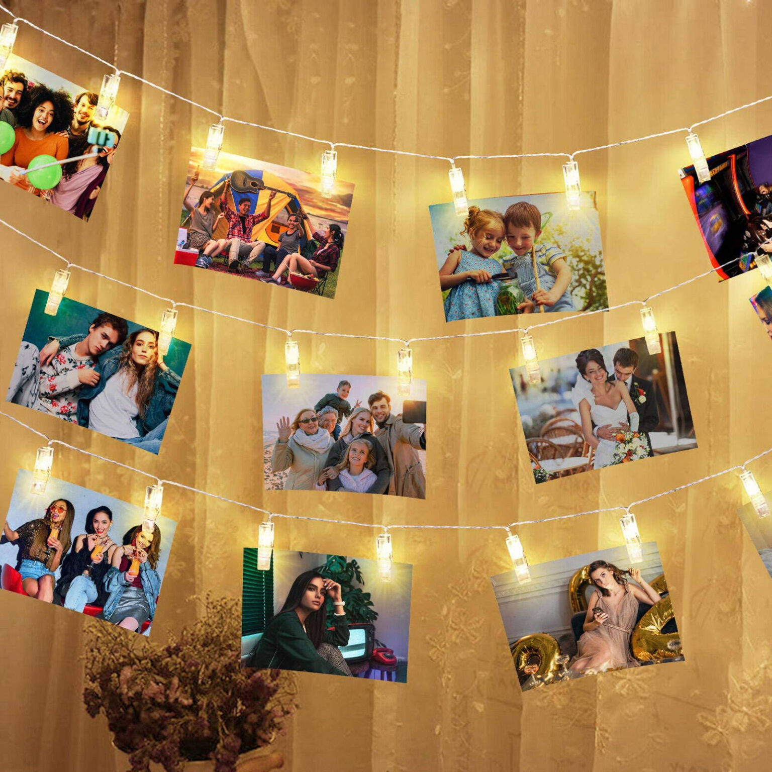 By a Pro: 'Through the Years' String Lights Photo Banner