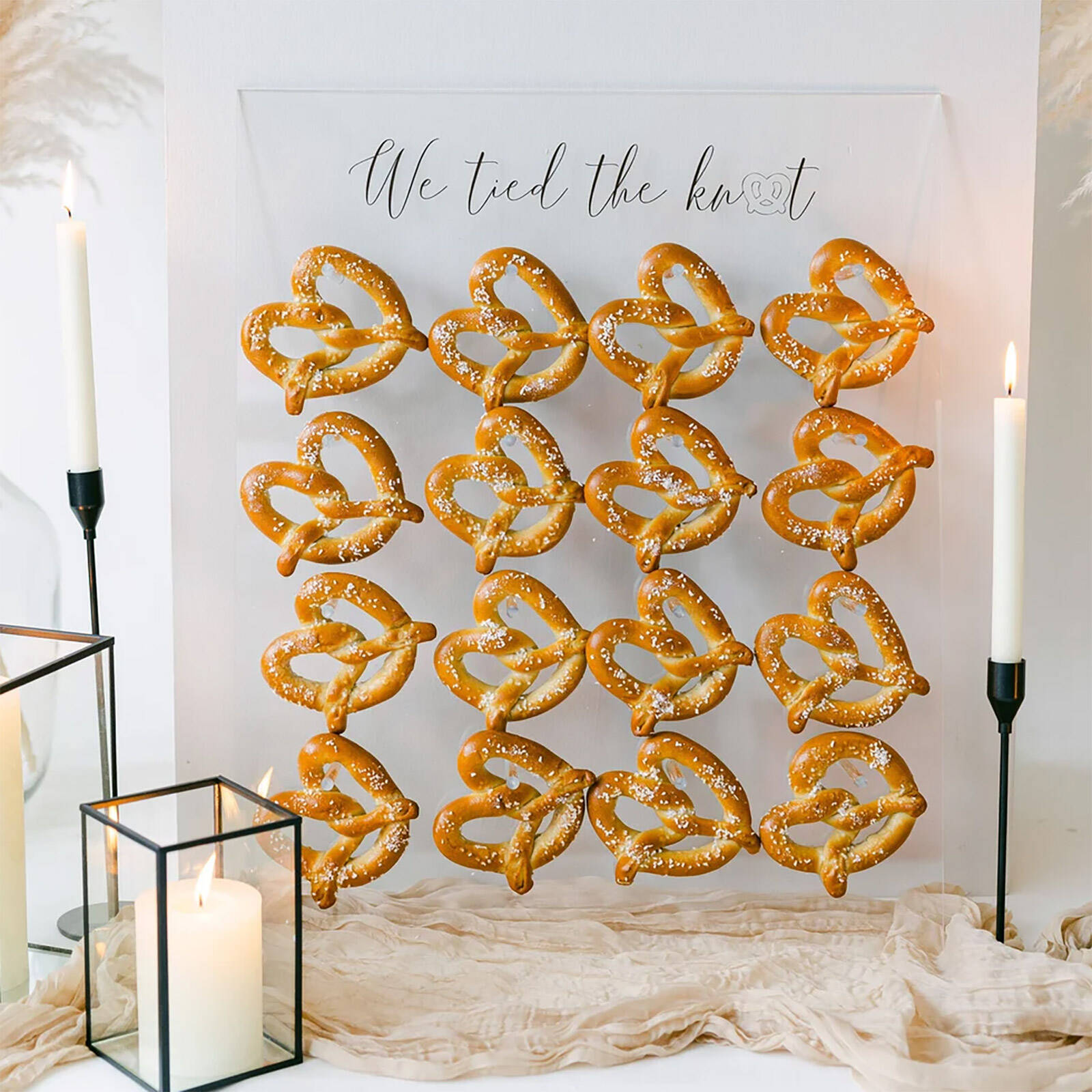 By a Pro: Pretzel Wall Display Stands | Dessert Table Display