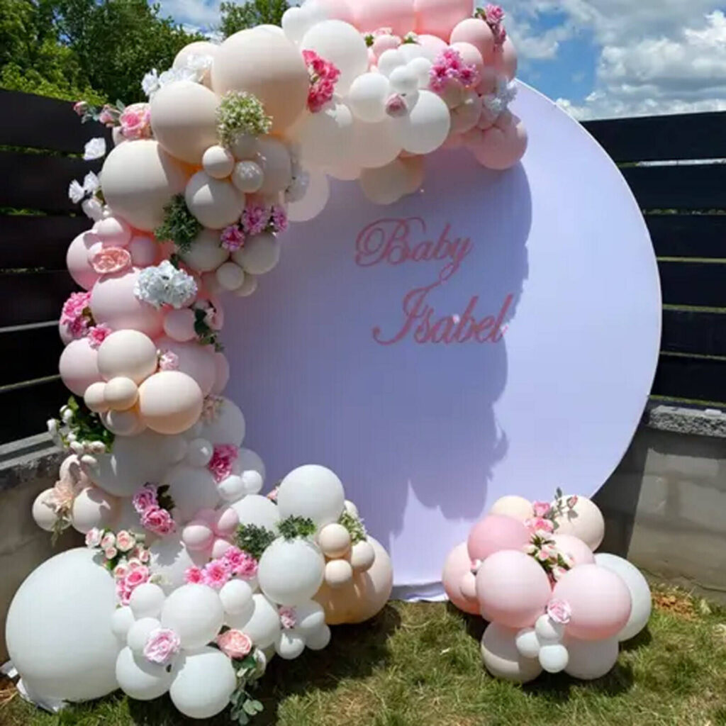 Round Backdrop Frame Covers | Party Ideas by a Pro