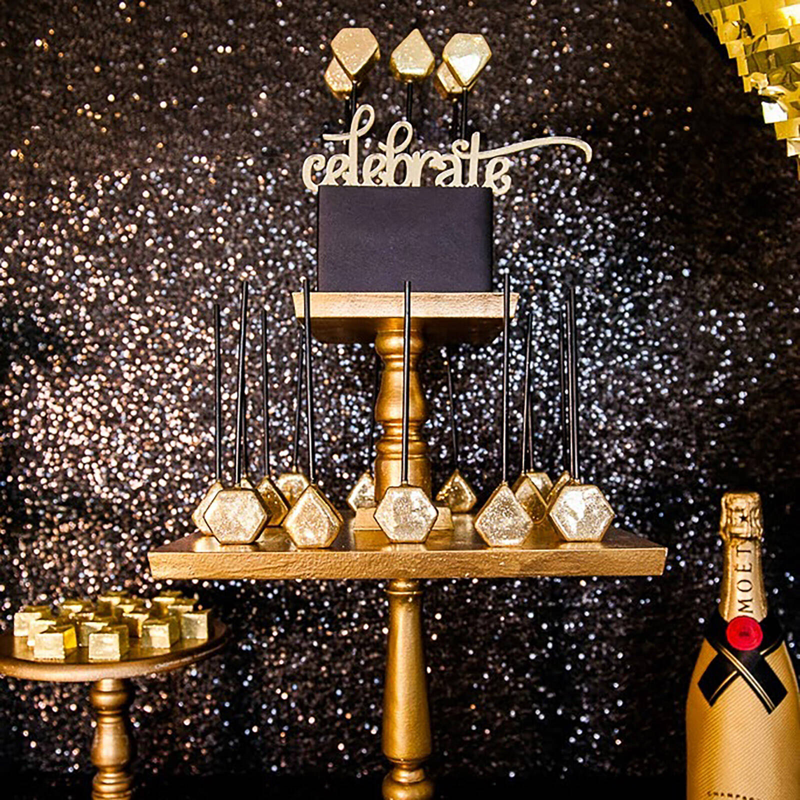 Sequin Fabric Party Backdrop | Party Ideas by a Pro