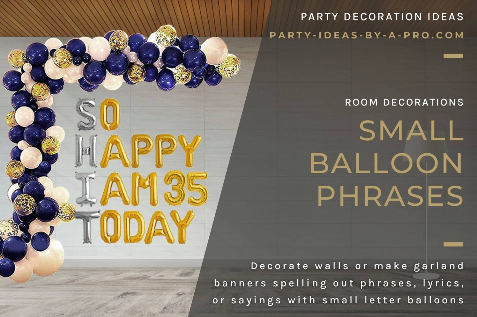 Balloon Words and Sayings | Party Decorations Ideas by a Pro