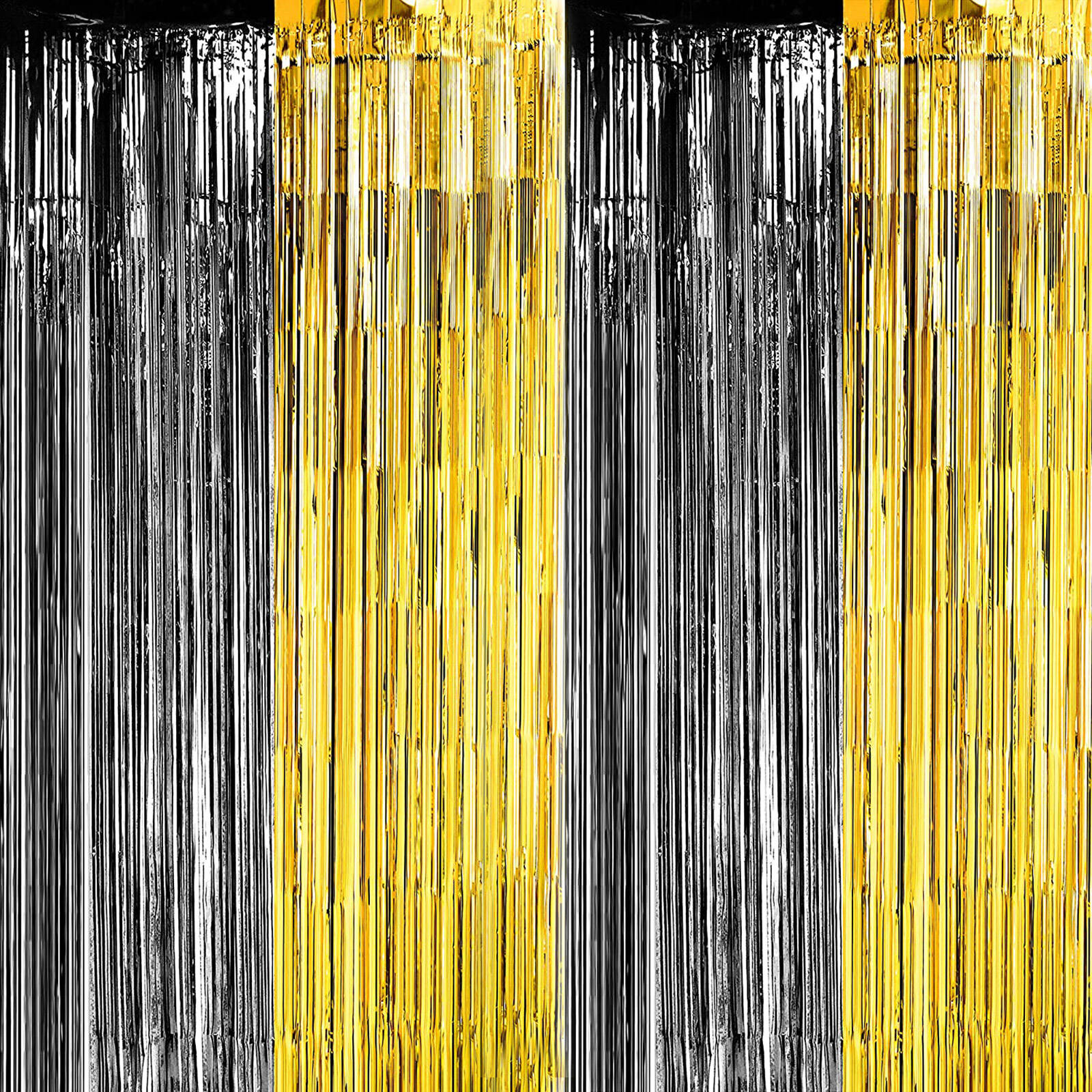 Striped Foil Fringe Backdrops | Party Ideas by a Pro