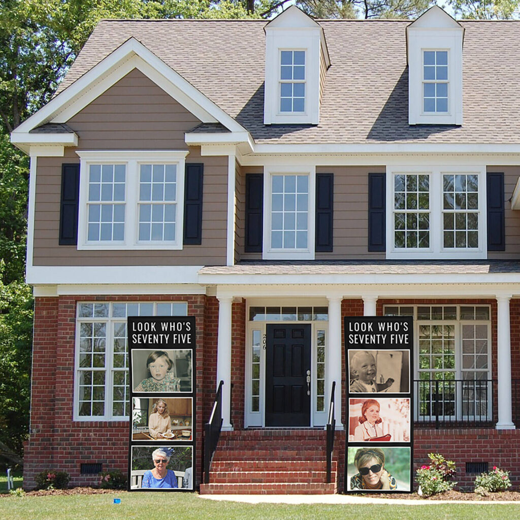 'Through the Years' Custom Photo Party Banners - By a Pro