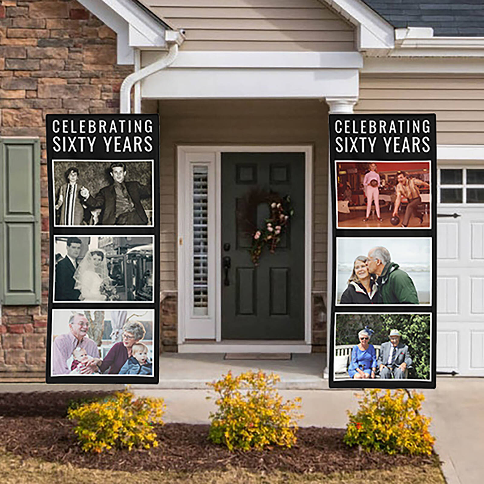 'Through the Years' Custom Photo Party Banners - By a Pro