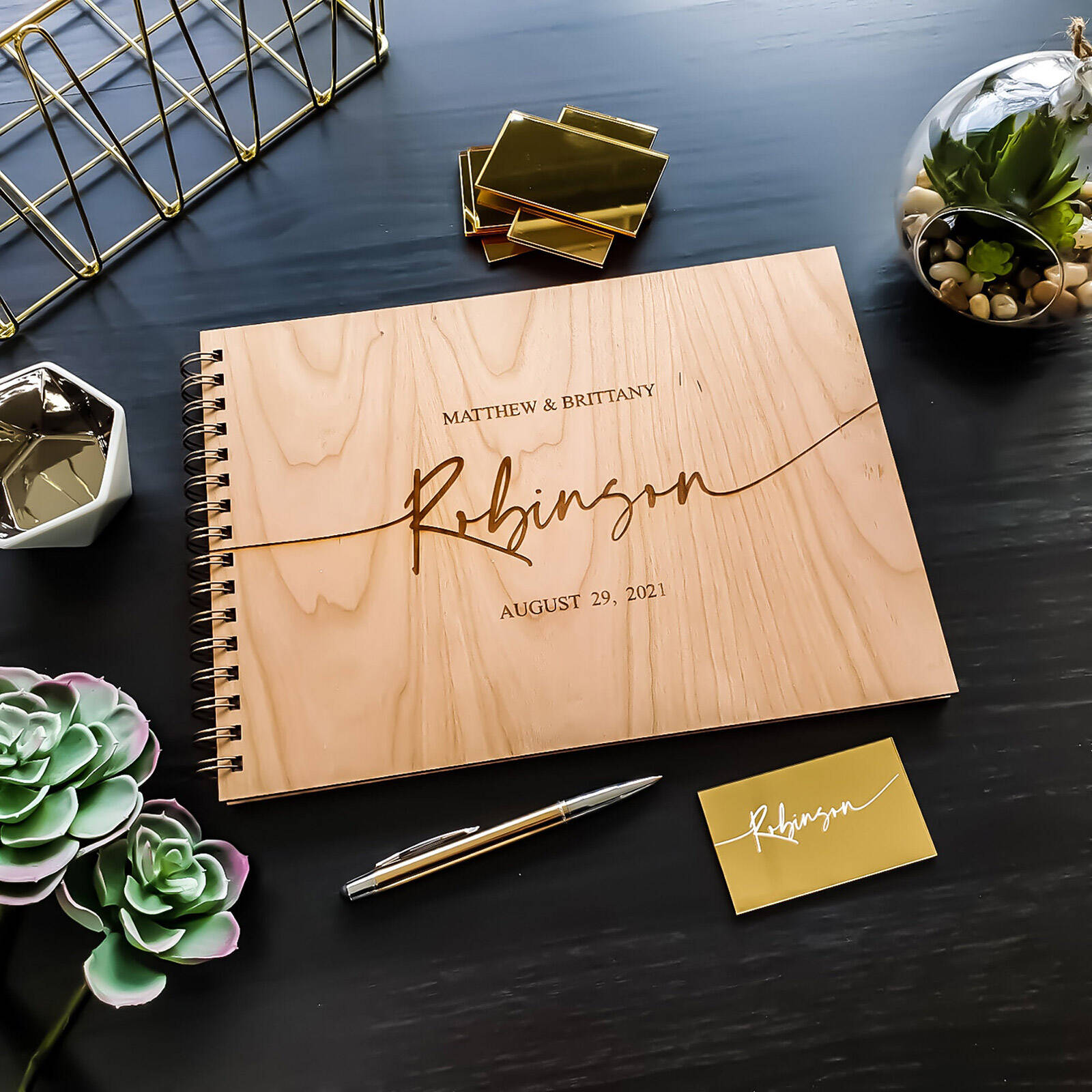 By a Pro: 'Through the Years' custom photo guest book