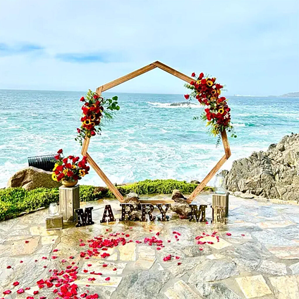 Wooden Hexagon Backdrop Frames | Party Ideas by a Pro