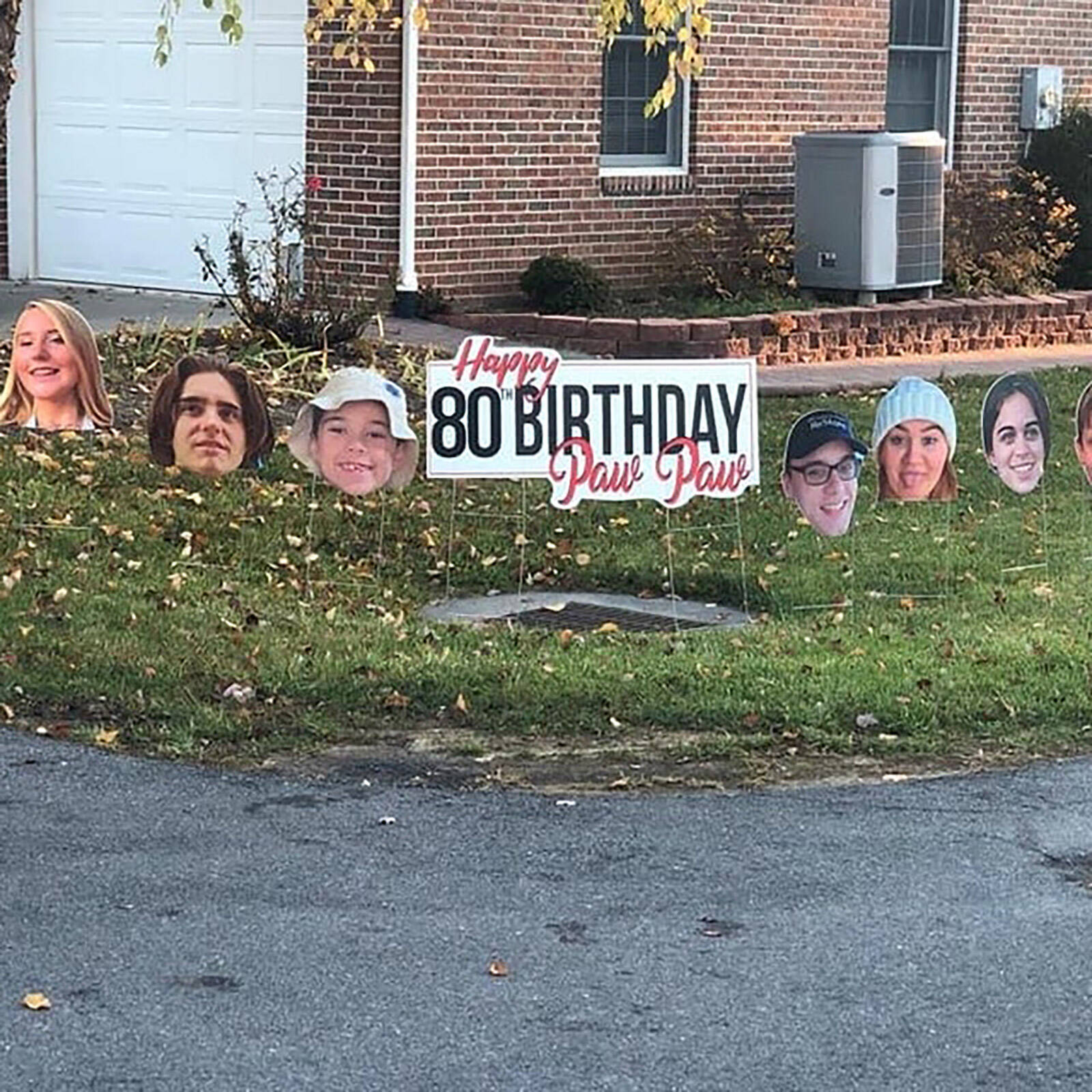 Custom Face Yard Sign - Party Decorations by a Professional