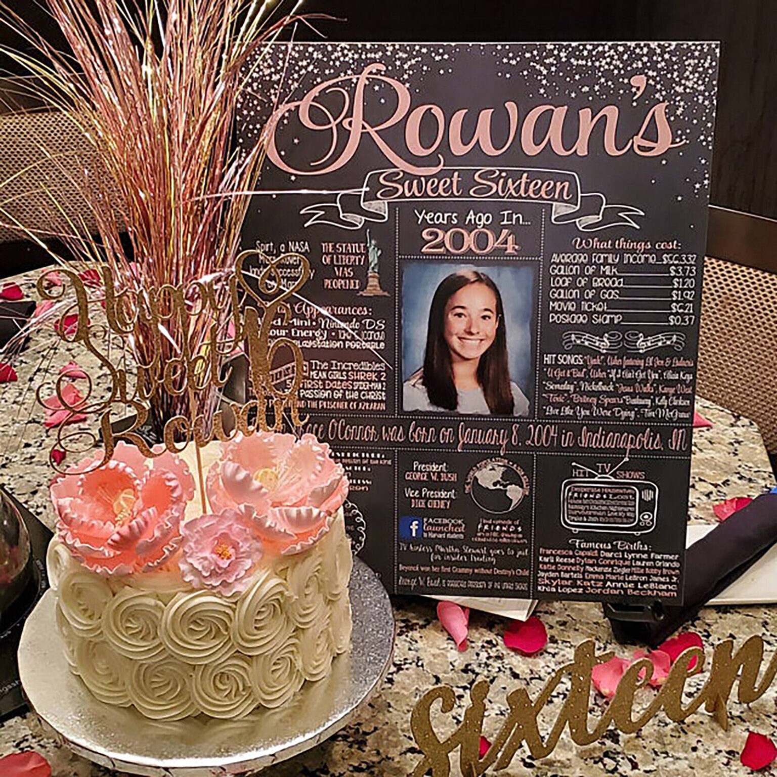 Birthday Year Facts Sign | Party Ideas by a Pro